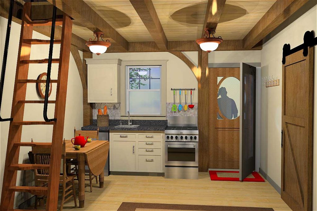 The Fish Shack Plans - 460 sq. ft. | Timber Frame House Plans